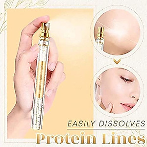 InstaLift Protein Thread Lifting Set, Soluble Protein Thread and Nano Gold Essence Combination, Absorbable Collagen Thread for Face Lift, Reverse Collagen Serum for Face (With 5 x Protein Thread)