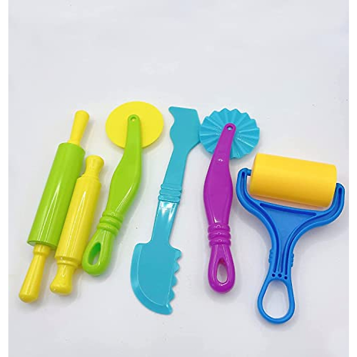 AOIRFUQ Clay and Dough Tools Six Piece Set - Ages 3 & Up