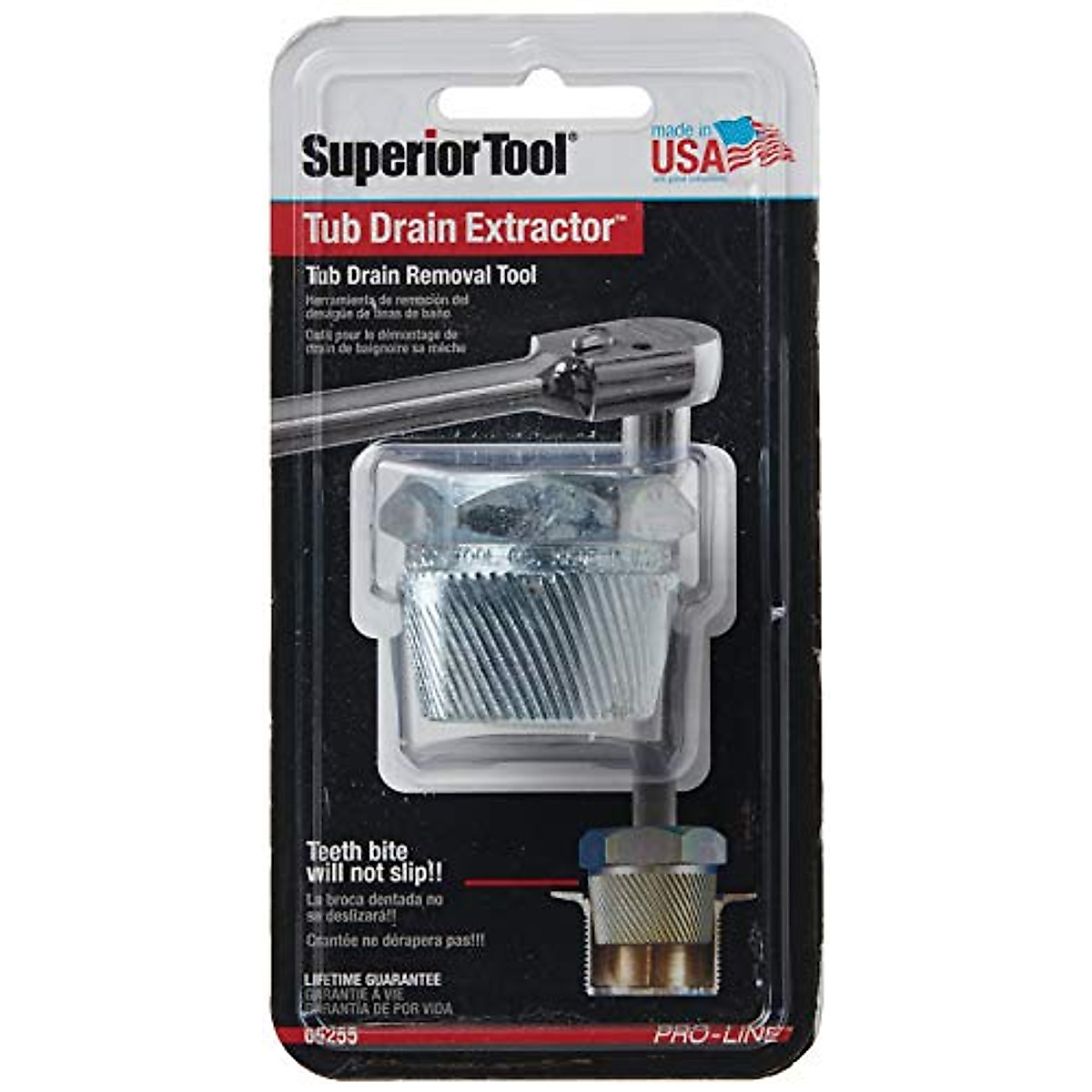 Superior Tool 05255 1.5" Tub Drain Extractor-Removes One and a Half Inch Old or Stubborn Tub Drains