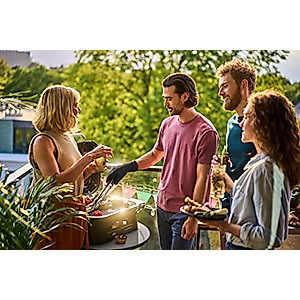 Weber Lumin Compact Outdoor Electric Barbecue Grill, Black - Great Small Spaces such as Patios, Balconies, and Decks, Portable and Convenient