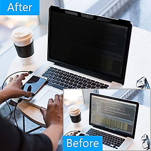 J J-Dream Hanging 14 Inch Privacy Screen for Laptop for Widescreen Laptop - Anti Glare - Blue Light Filter - Anti-Scratch Protector (16:9 Aspect ratio)