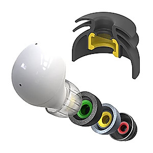 diofit/Galaxy Buds2/Buds Plus Compatible for Samsung - Muliti-Flange Eartip (Medium)