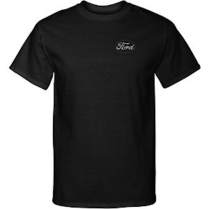 Mens White Ford (Pocket Print) Tall T-shirt, Black, Tall 4XL