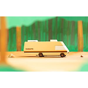 CANDYCAR® Wooden Diecast Collection - Yosemite RV, Premium Handcrafted Beech Wood Toy Car
