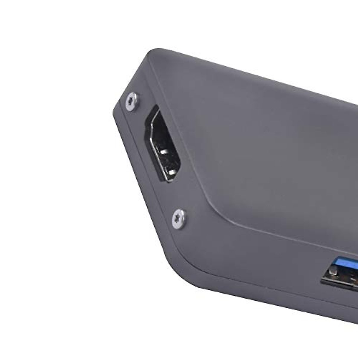 Silverstone SST-EP14C - USB 3.1 Type-C Gen1 to HDMI (res. up to 4096 x 2160 @ 30Hz), 3X USB 3.1 Gen 1 Type-A, 1x USB 3.1 Gen 1 Type-C (PD 2.0 Charging), Charcoal