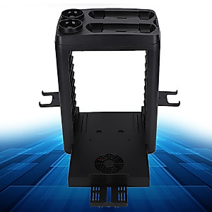 Charging Dock Charger Stand Multi‑Function Charging Dock Cooling Base CD Storage Rack for PS4 for Slim for PRO Host