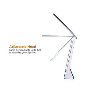 Bostitch KT-VLED1810-BLUE Battery Powered LED Desk Lamp, Blue