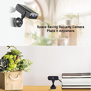 Smallest Wireless Spy Camera,WiFi Spy Camera, 1080P Remote Camera,Portable IP Camera,Nanny Cam,Baby Monitor with Upgraded Night Vision,Motion Detection,Cloud Storage for Security with iOS Android APP