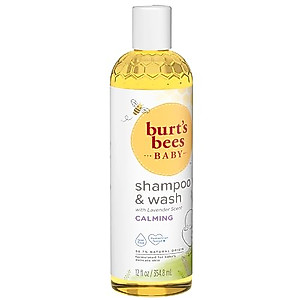 Burt's Bees Baby Calming Shampoo and Wash with Lavender, Tear-Free, 12 Fluid Ounces