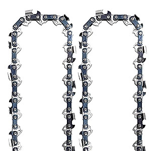 Opuladuo 2PC 10 Inch Chainsaw Chains, Replacement Chain for WORX WG309,10'' Chain for Sun Joe SWJ803E - 3/8'' .050'' 40 Drive Links