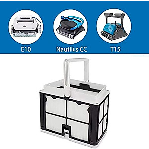Ouxunus Ultra Fine Filter Basket Compatible with Dolphin Robotic Pool Cleaners: S50, Active 10, Echo, Nautilus CC, Encore, E10, Solo, and Advantage.Maytronics Part Number: 9991460-R1