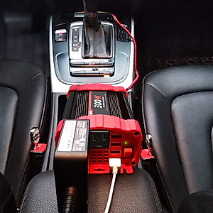 BYGD 150W Car Power Inverter, DC 12V to 110V AC Converter with Dual 2.4A USB Charging Ports Cigarette Lighter Socket Adapter