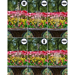 Biling Solar Fountain for Bird Bath, Solar Panel Kit Outdoor Solar Water Pump with 4ft Tubing for Hummingbird Bath, Small Pond and Fish Tank