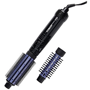 Conair Supreme 2-in-1 Hot Air Brush, Black & Purple