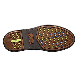 Florsheim Supacush Plain Toe Ox Jr Boys' Toddler-Youth Oxford, 3.5 M US Big Kid, Brown-Brown