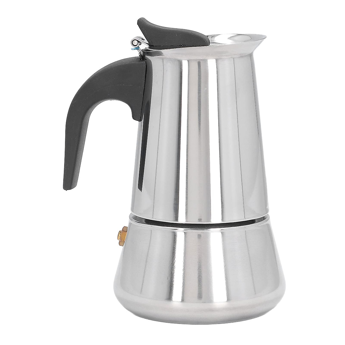BuyWeek Mocha Coffee Maker, Stovetop Espresso Maker 2 Cup 100ml Stainless Steel Classic Espresso Moka Pot with Induction Stove