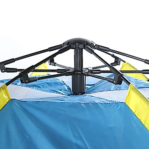 AyfeS Tent for Camping Camping Tent 4 with 2 Doors 2 Windows Automatic Pop Up Waterproof Instant Tent for Outdoor Hiking Large Space for Picnic Outdoors