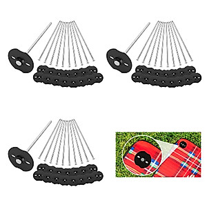 50 Count Outdoor Furniture Stakes，Stainless Steel Spira Patio Mats Stakes, Used for Fixing Rugs, Tents, Tarps, and RV Mats，Rv Camping Accessories for Outside,Camper Must Haves