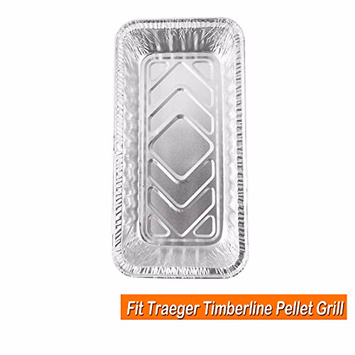 BBQ Future Grease Liners Replacemen for Traeger, 15 Pack Aluminum BBQ Grill Grease Tray Foil Pan Accessories Grease Cup Liner Compatible Traeger Timberline Pellet Grills BAC404