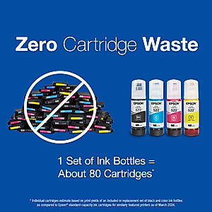 EPSON T522 EcoTank Ink Ultra-high Capacity Bottle Yellow (T522420-S) for Select Epson EcoTank Printers