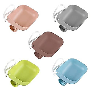 FUUIE Bowls for Food and Water Pet Water Dispenser Portable Outdoor Travel Dogs Drinking Bottle Feeder Bowl (Color : Blue)