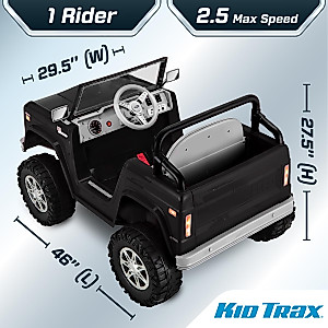 Kid Trax Marvel Spidey and His Amazing 4x4 Wheels Kids Electric Ride-On, 6 Volt, Kids 3-5 Years Old, Max Rider Weight 60 lbs, Spiderman