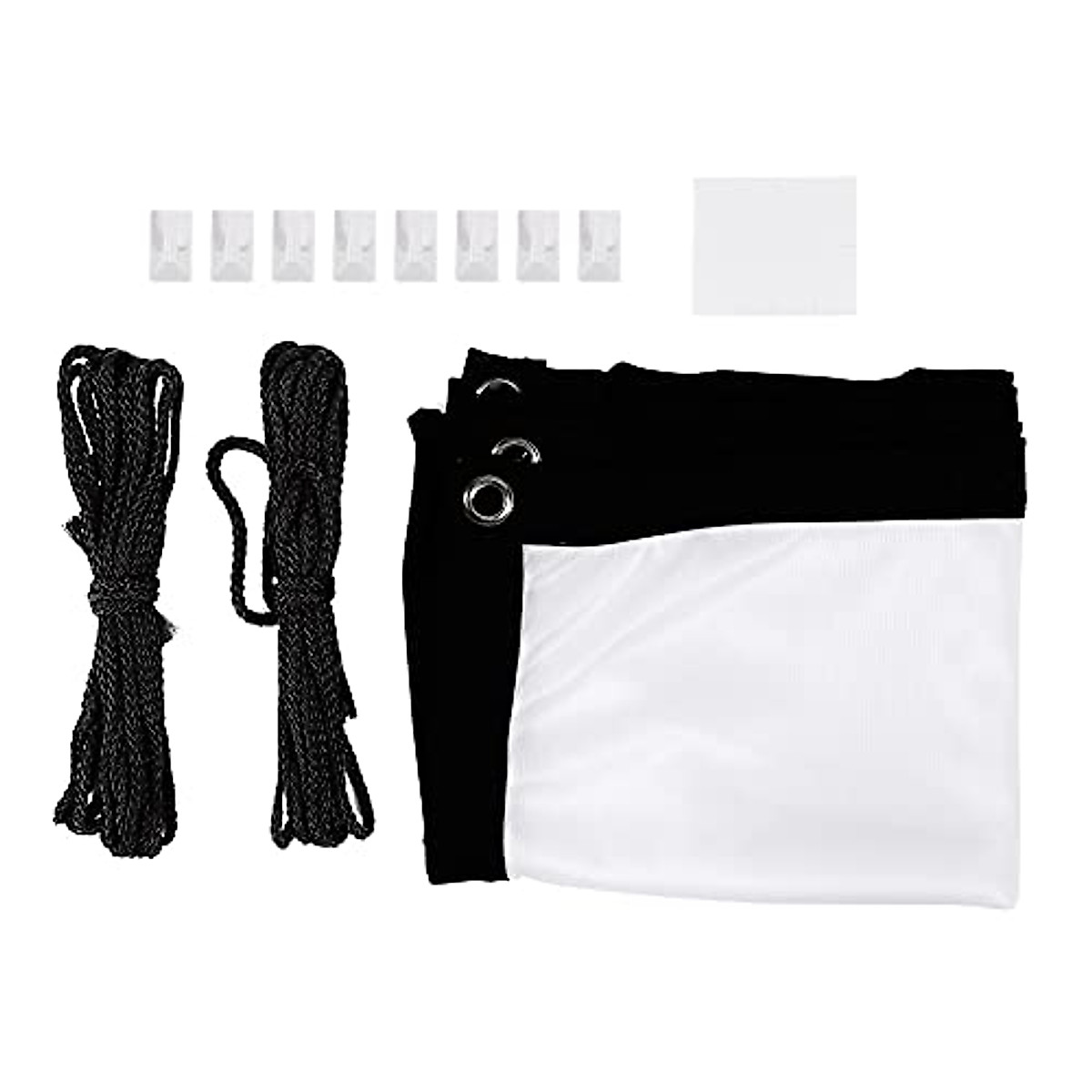 40inch Projection Screen, 16:9 40in Projection Screen Thicken Portable Non Crease Foldable Soft White Polyester Projector Curtain Suitable for Home Theater,Conference,Outdoor Camping Movie