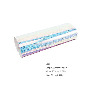 TEHAUX 1 Roll Self Adhesive Vinyl Stickers Adhesive Vinyl Bundle Colorful Vinyl Stickers Holographic Overlay Drinking Cup Stickers Vinyl Adhesive Stickers Household The Pet Flowers