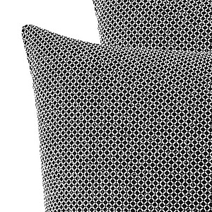 Laura Ashley Home - Euro Sham Set, Soft Cotton Bedding with Zipper Closure, Pre-Washed Home Decor for Added Softness (Amberley Black, 2 Piece)