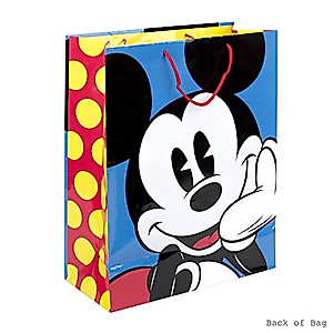 Hallmark Disney 15" Extra Large Gift Bag with Tissue Paper (Mickey Mouse) for Birthdays, Kids Parties or Any Occasion