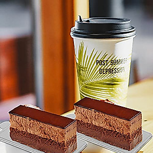 200 Pcs Mini Cake Boards, Silver Mousse Cake Boards Mini Cake Bases Cake Paper Board Plates Cupcake Dessert Displays Tray Cardboard Dessert Board Pastry Base - Grease Proof (Rectangular Cake Boards)