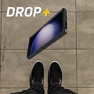 OtterBox Galaxy S23 Ultra Defender Series Case - BLACK, rugged & durable, with port protection, includes holster clip kickstand