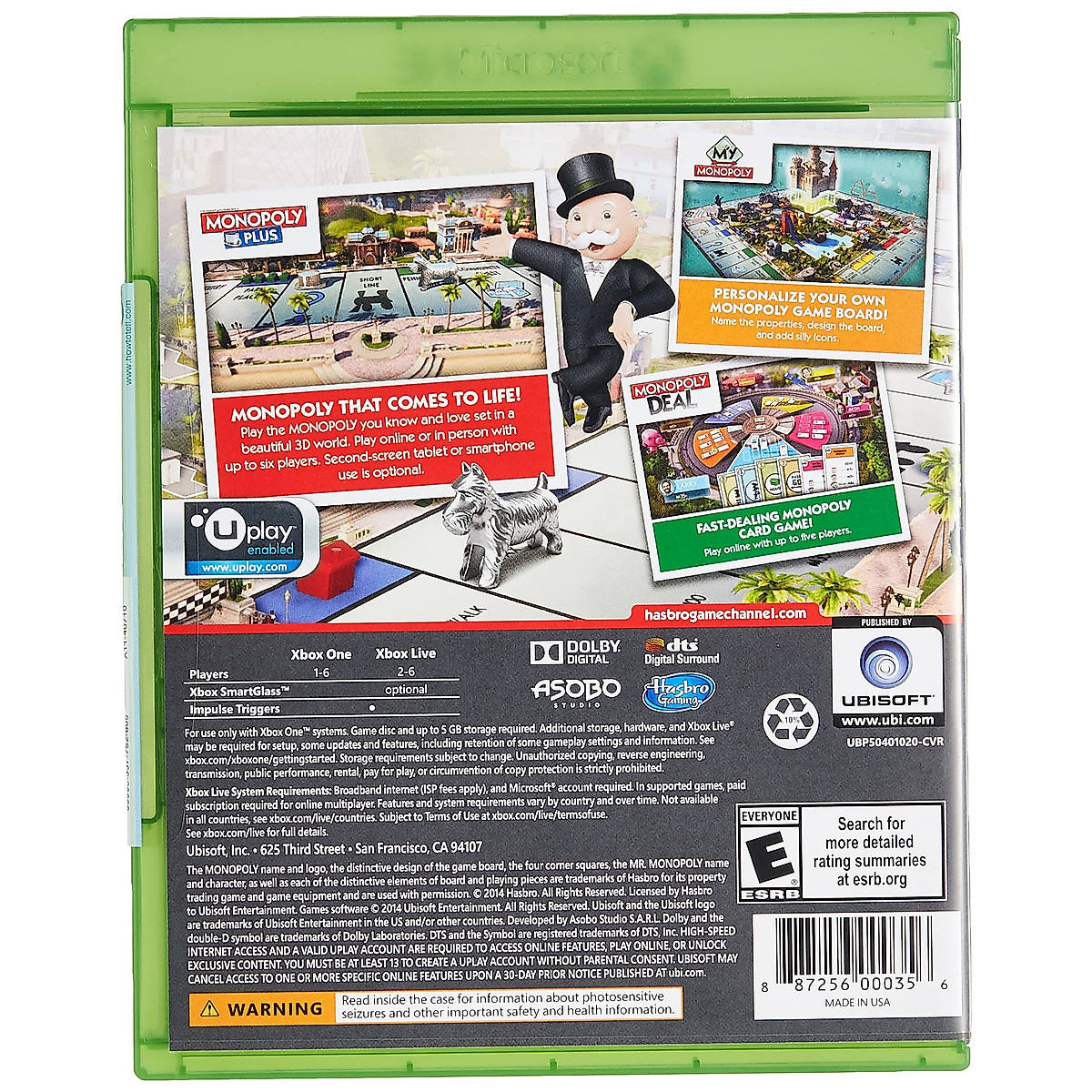 Monopoly Family Fun Pack - Xbox One Standard Edition