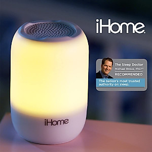 iHome Night Light with Sound Machine for Baby, Portable White Noise Machine with Sleep Sounds and Lullabies for Kids to Sleep, Ideal for Baby Shower Gifts