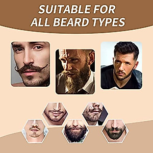 Beard Brush for men Boar Bristle Black Walnut Wood Beard Comb Brush Small and Round for Men To Tame and Soften Your Facial Hair