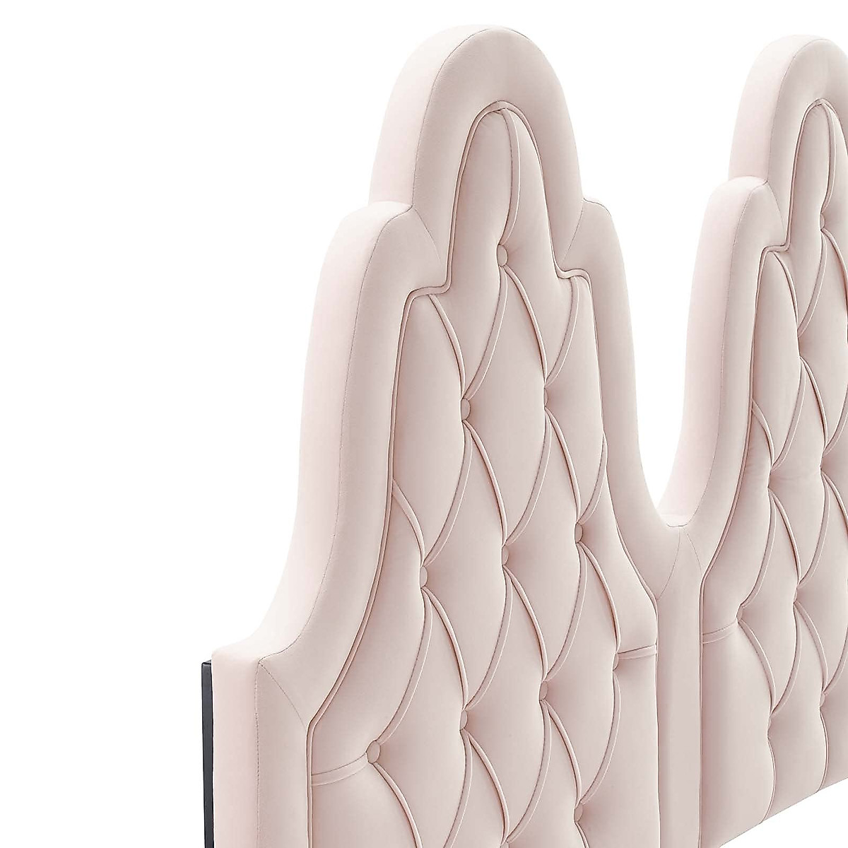 Modway Augustine Tufted Performance Velvet Headboard, King/California King, Pink
