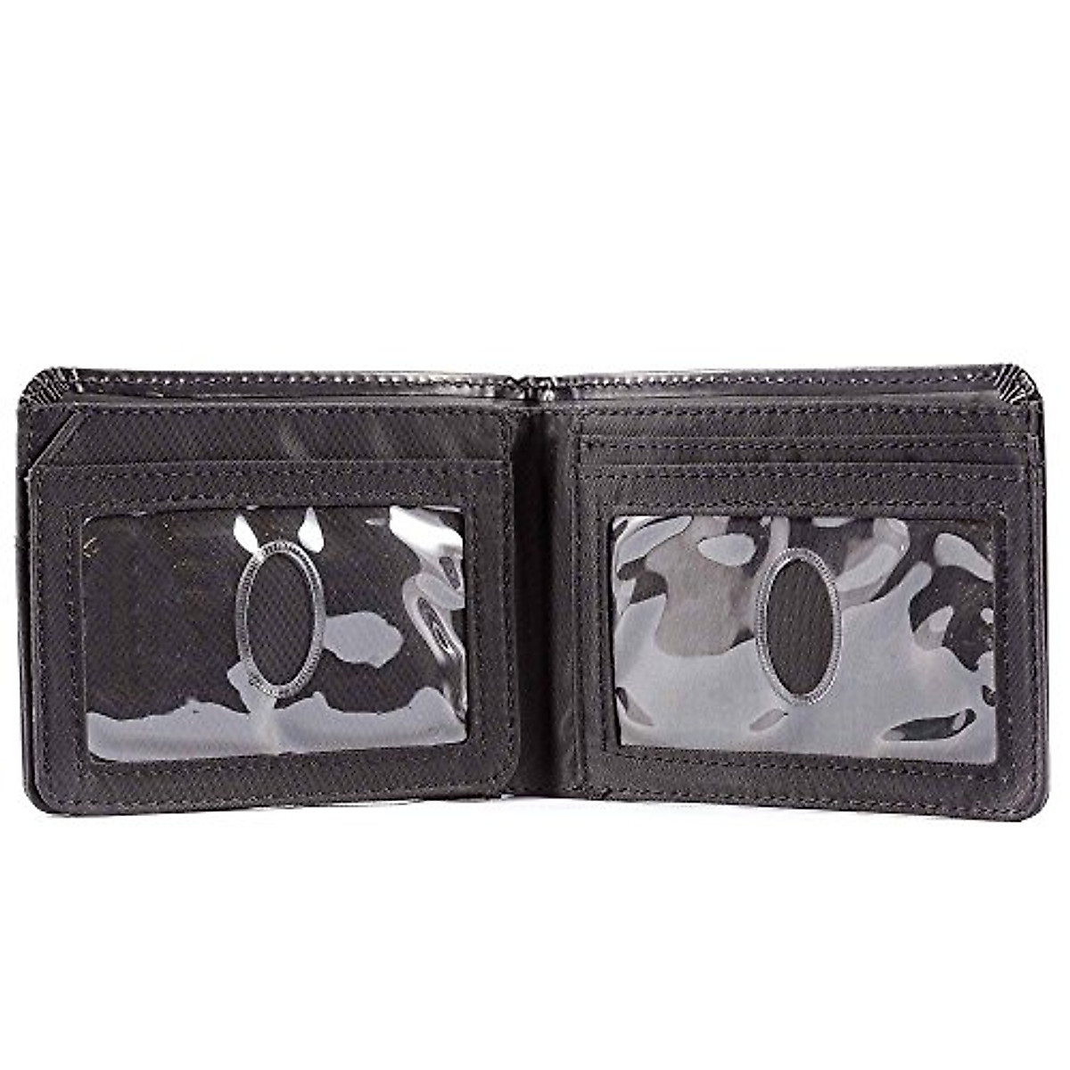 Big Skinny Men's L-Fold Passcase Leather Slim Wallet, Holds Up to 30 Cards, Black