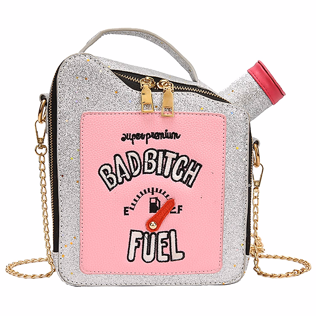 KUANG! Women Fashion Sequin Crossbody Bag Fun Gasoline Handbag Shoulder Bag for Women Messenger Tote Bags