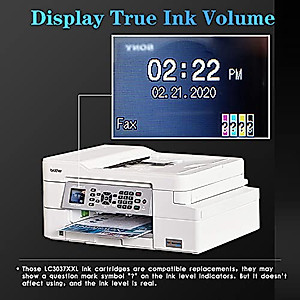 Kingjet Compatible Ink Cartridge Replacement for Brother LC3037 LC3037XXL Work with MFC-J5845DW MFC-J5845DWXL MFC-J5945DW MFC-J6545DW MFC-J6545DWXL MFC-J6945DW Printer, LC3037 BK C M Y Ink Cartridges