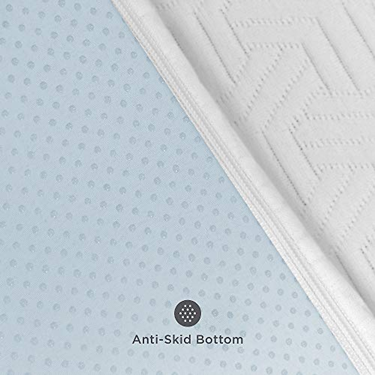 SensorPEDIC 2-Inch Prime Gel-Infused Mattress Topper, King, White