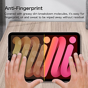 Fintie 2-Pack Tempered Glass Screen Protector for iPad Mini 7 (A17 Pro) 7th Generation 2024 / iPad Mini 6 (6th Generation 2021) 8.3 Inch - Anti Scratch Premium HD Clear, 9H Hardness Bubble Free
