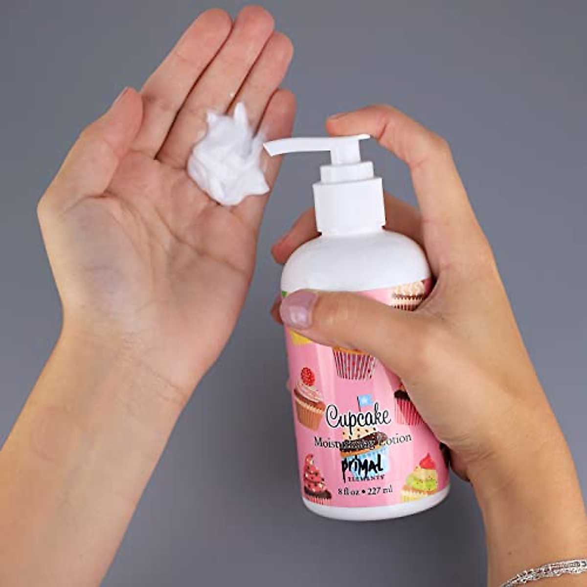 Primal Elements Hand and Body Cream Shea Butter Lotion, 8 Fl Oz (Pack of 1), Cupcake