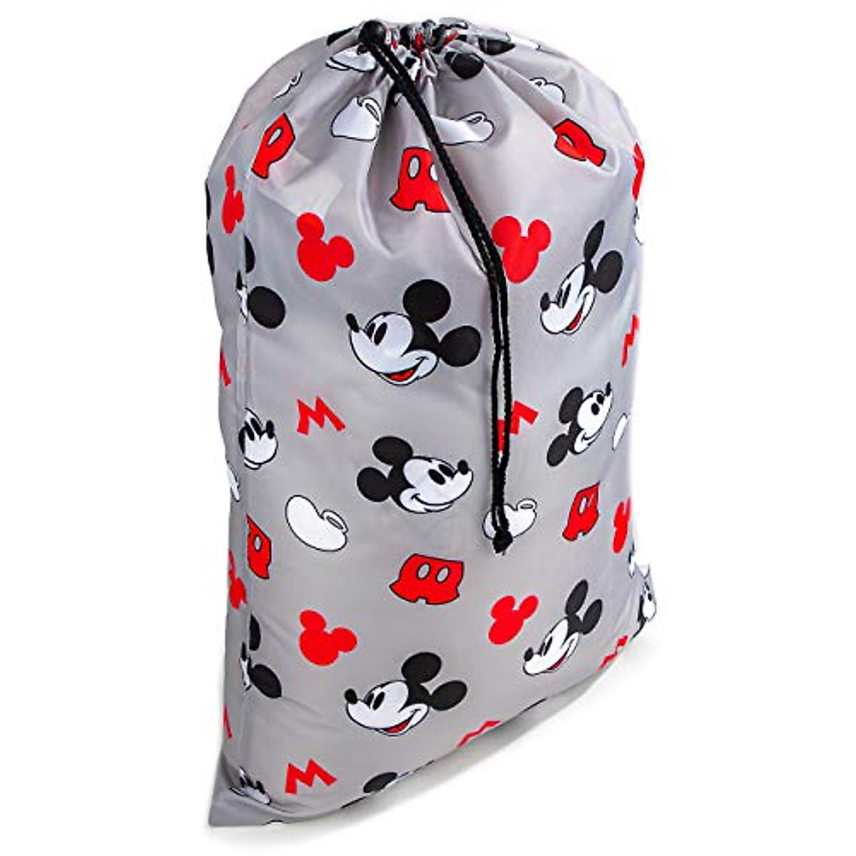 Jay Franco Disney Mickey Mouse Mickey Icon Drawstring Laundry Bag - Oversize Durable Storage/Travel Bag for Home or College - Measures 21 x 32 inches (Official Disney Product)