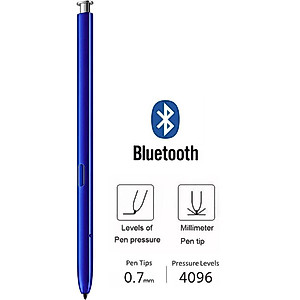 Note 10 S Pen Replacement (WithBluetooth) for Samsung Galaxy Note 10, Note 10 Plus, Note 10+ 5G with 5*Tips/Nibs (Glow)