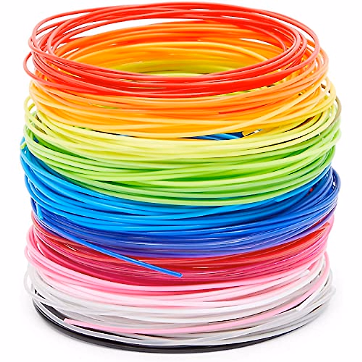 1.75mm PLA 3D Pen Filament Refills, Dimensional Accuracy +/- 0.03mm (24 Colors, 10ft/Color, 240 Ft)