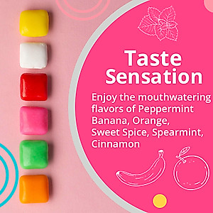 Chiclets Gum - Assorted Colors & Flavors Chewing Gum - Chicklets Gum Bulk Package - Vending Machine Refills 2.4 lb