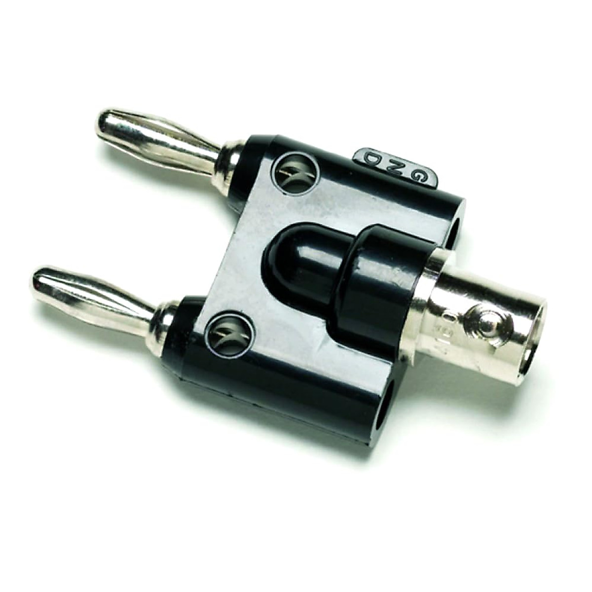 Fluke BP881 BNC to Male Double Stacking Banana Plug, Nickel-Plated Finish, 122 Degree F Temperature