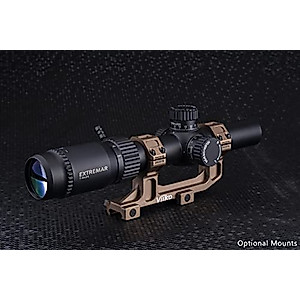 Viiko 1-5x24 Rifle Scope Long Eye Relief Scope LPVO 7.6’ Eye Relief Huge Eye Box Fits Mosin 1891/30 M39 M44(Mount Not Included)