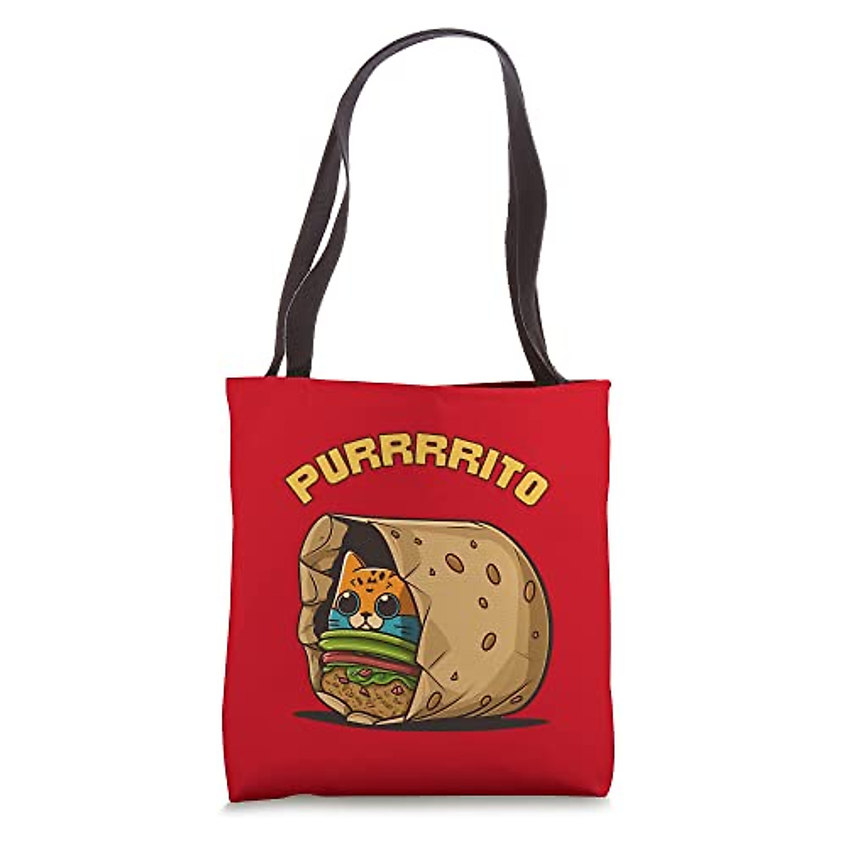 Purrfectly Adorable Purrito - Burrito Pun Tote Bag