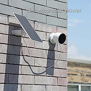 Wasserstein Solar Panel for Google Nest Cam Outdoor or Indoor, Battery - 2.5W Solar Power - Made for Google Nest (3-Pack)